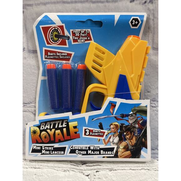 Nerf | Toys | New Battle Royal Mini Strike Nerf Gun Shooter 3 Darts ...